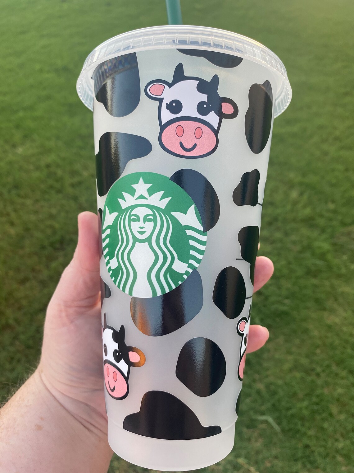 Cow Print Starbucks Cup Tumbler - Etsy
