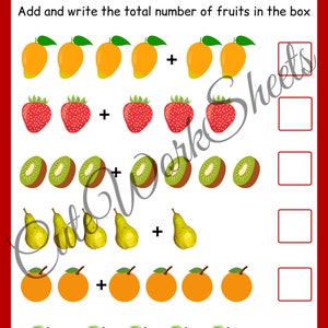 Kindergarten Math Worksheets/ Picture Addition and Subtraction ...