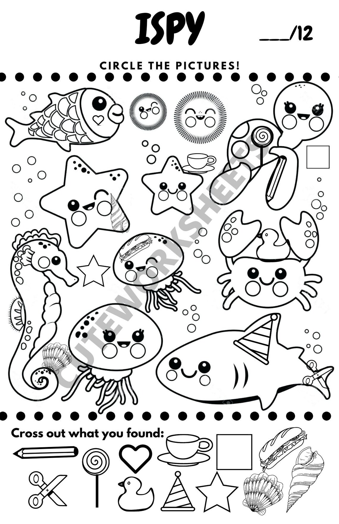 ISPY Printable Worksheets!! Seek and Find Fun Activities. - Etsy