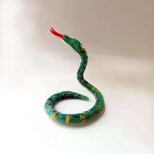 Snake Felt Snake Year of the Green Snake Felt Animals Gift for Year ...