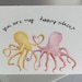 Octopus Love | Custom Message | Watercolor Card | Handmade | Blank ...