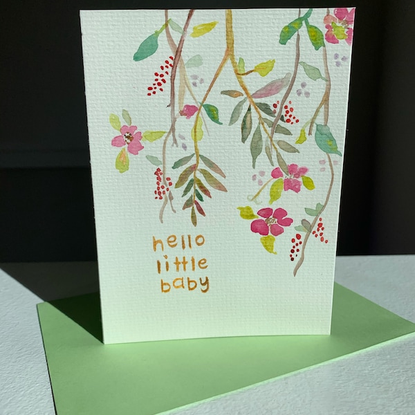 Handmade Baby Card - Etsy