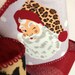 Christmas Wreath Bow Leopard Santa Bow - Etsy