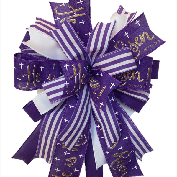 He is Risen Wreath - Etsy