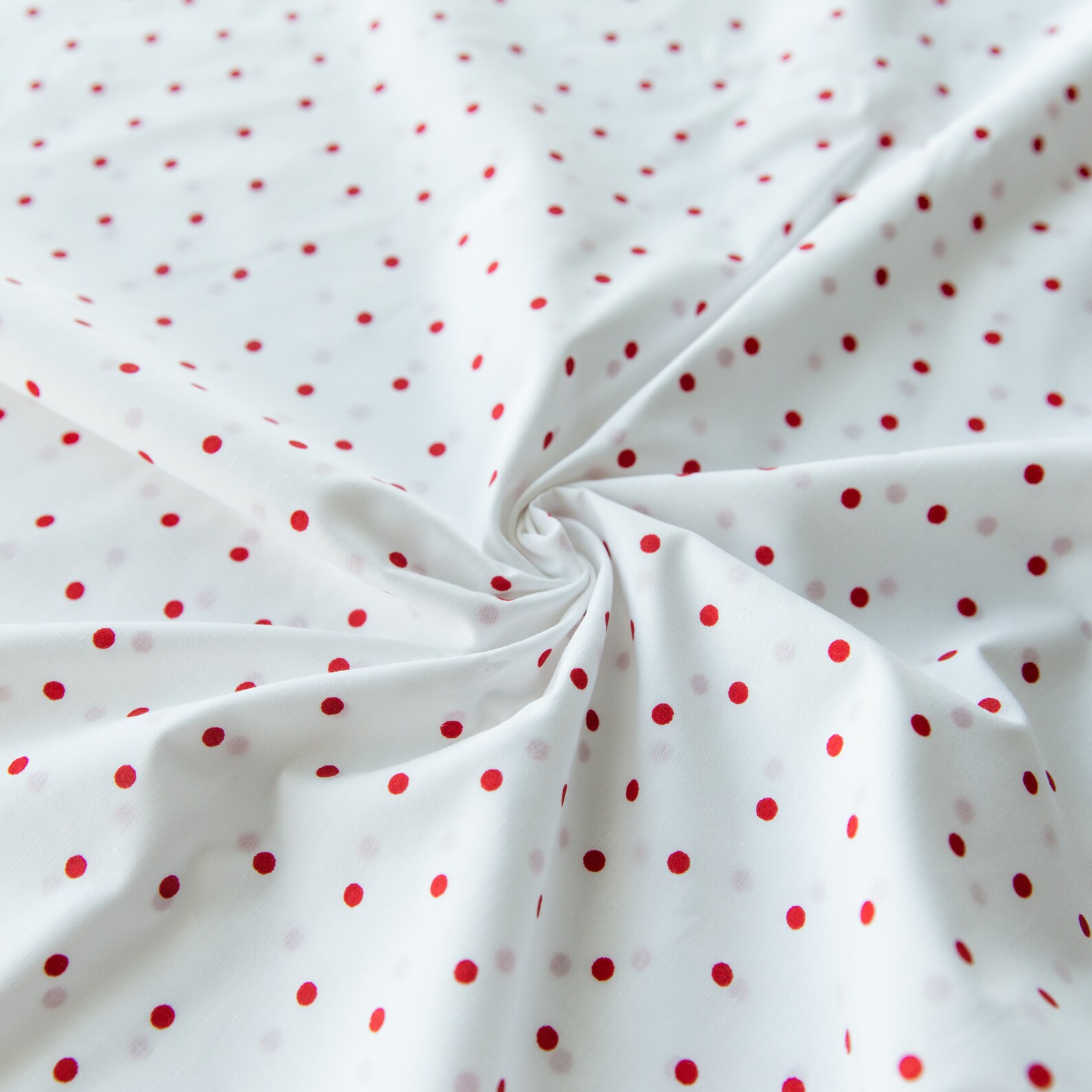 Red Scattered Polka Dot Fabric Fabric by the Half Yard - Etsy