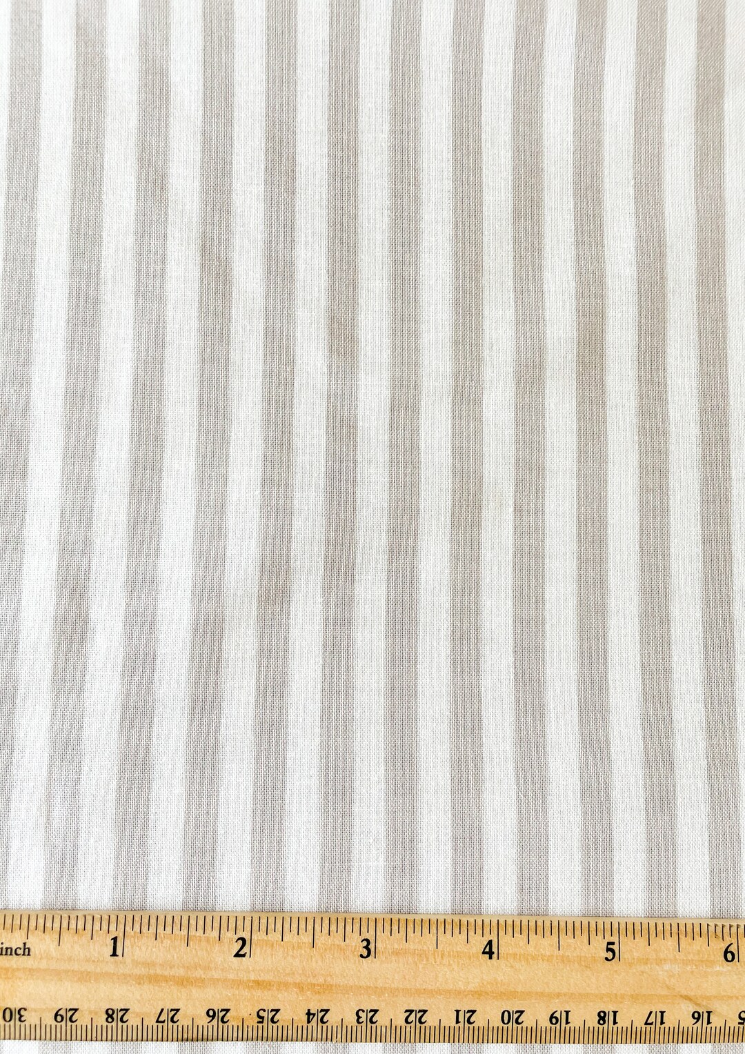 Camont Taupe Stripe Rifle Paper Co. RP309-KH8 Cotton Steel Fabrics ...