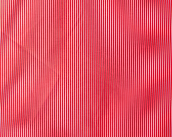 Red Railroad Stripe Fabric by the Half Yard | Etsy