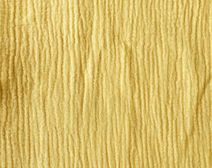 Yellow Gauze Muslin Fabric | Fabric by the Half Yard | Wholesale Prices ...