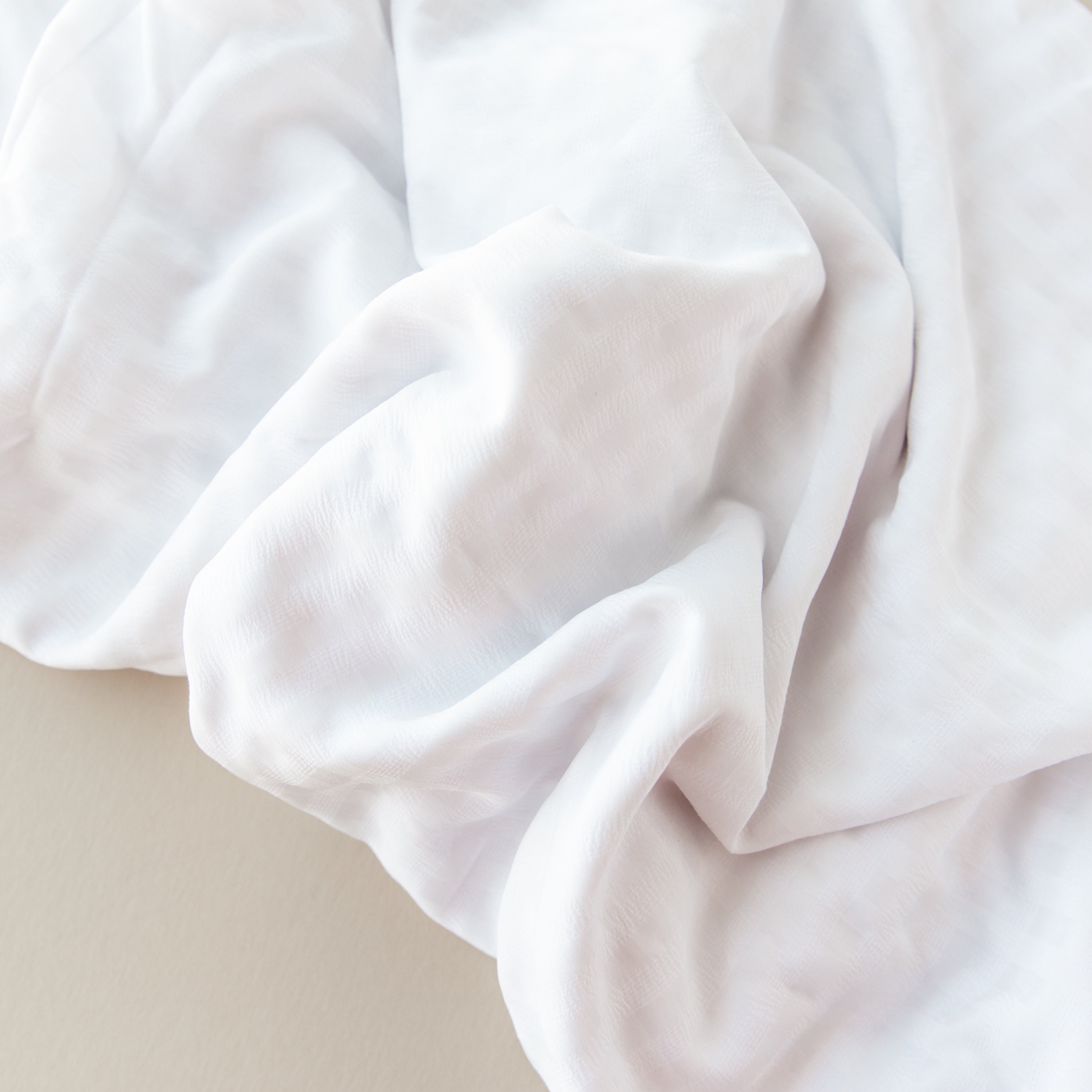 White Textured Rayon Fabric By The Half Yard | Etsy