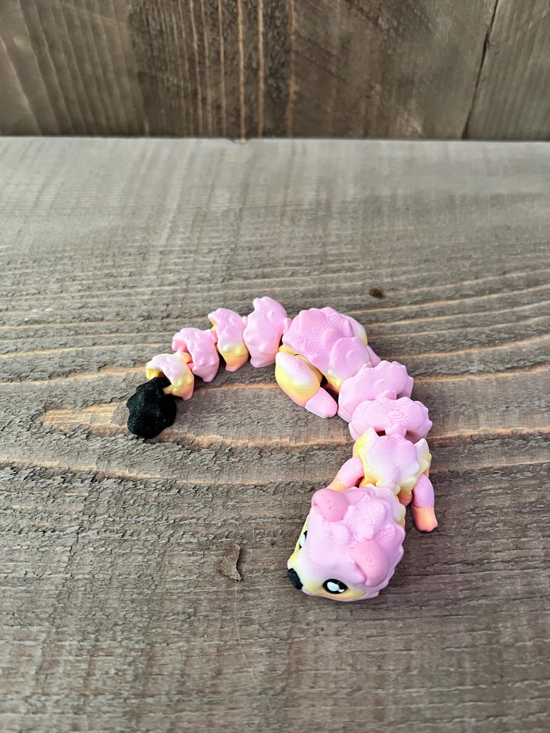 Baby Sherbet Ferret | Ferret 3D Printed Articulated Fidget Toy - Etsy