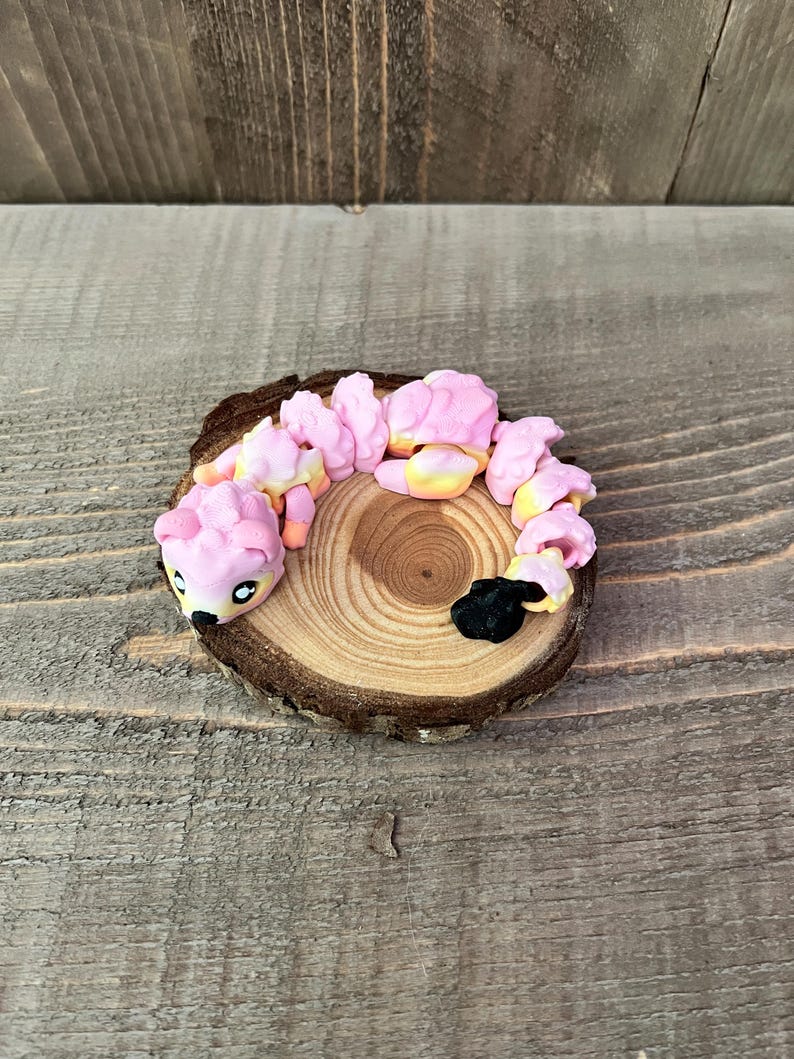 Baby Sherbet Ferret | Ferret 3D Printed Articulated Fidget Toy - Etsy