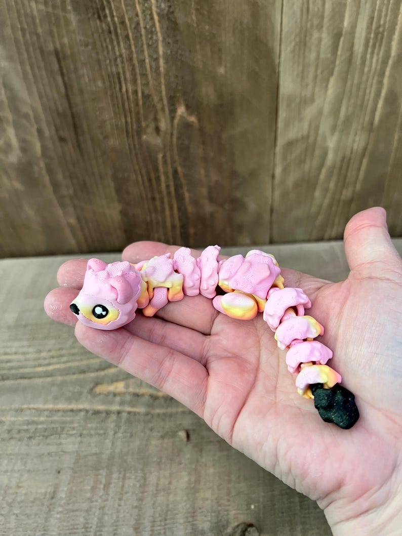 Baby Sherbet Ferret | Ferret 3D Printed Articulated Fidget Toy - Etsy