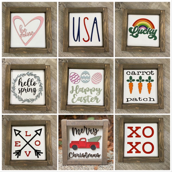 Rustic Holiday Sign - Etsy