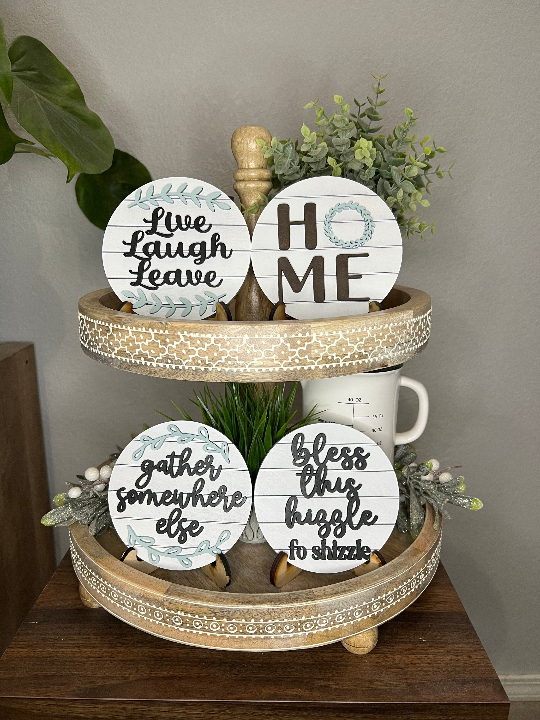 Snarky Home Signs Mini Round Shiplap Signs Rustic - Etsy