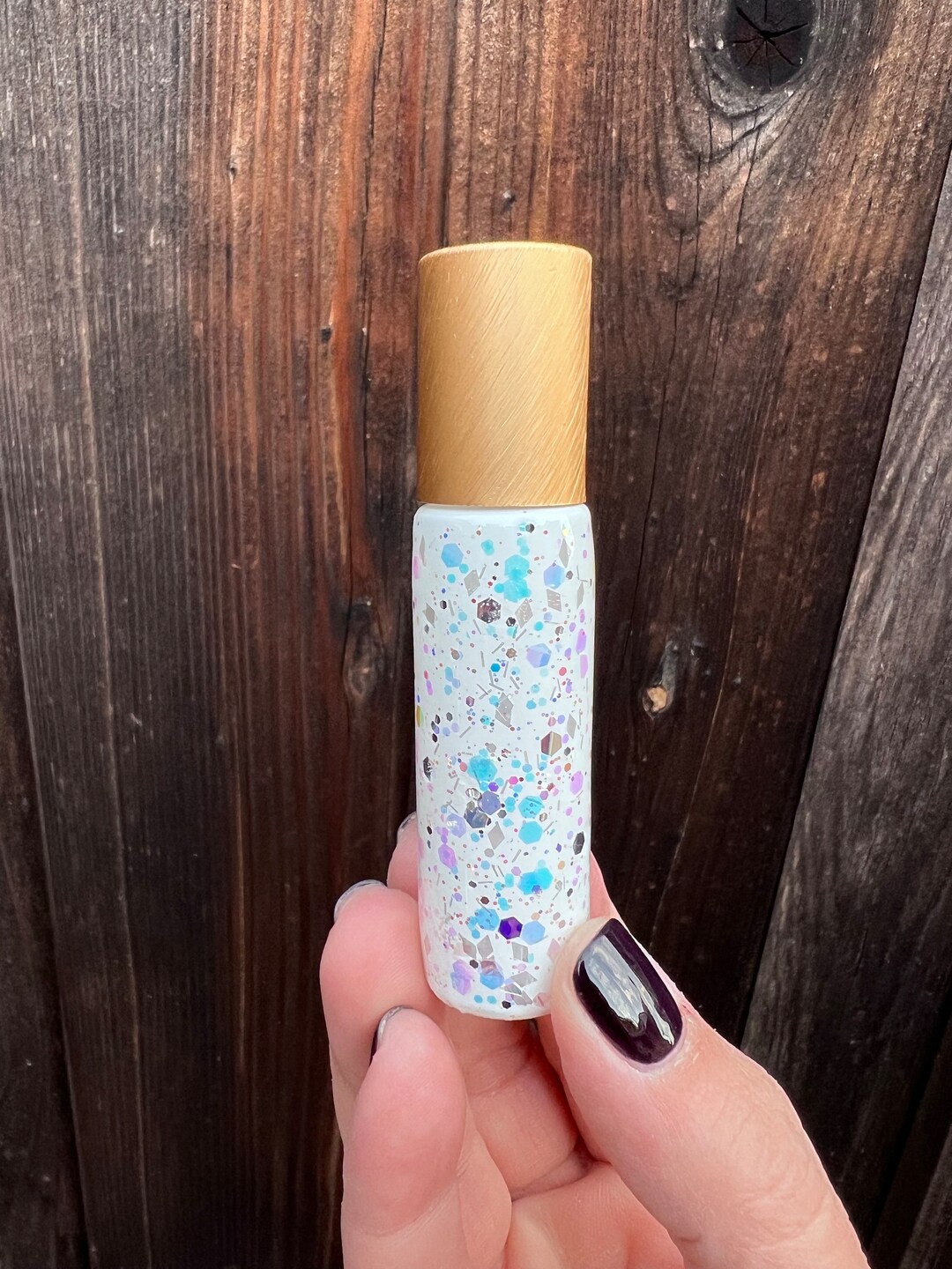 Glistening Snow 10ml Glitter Roller Bottle / Glitter Perfume Bottle ...