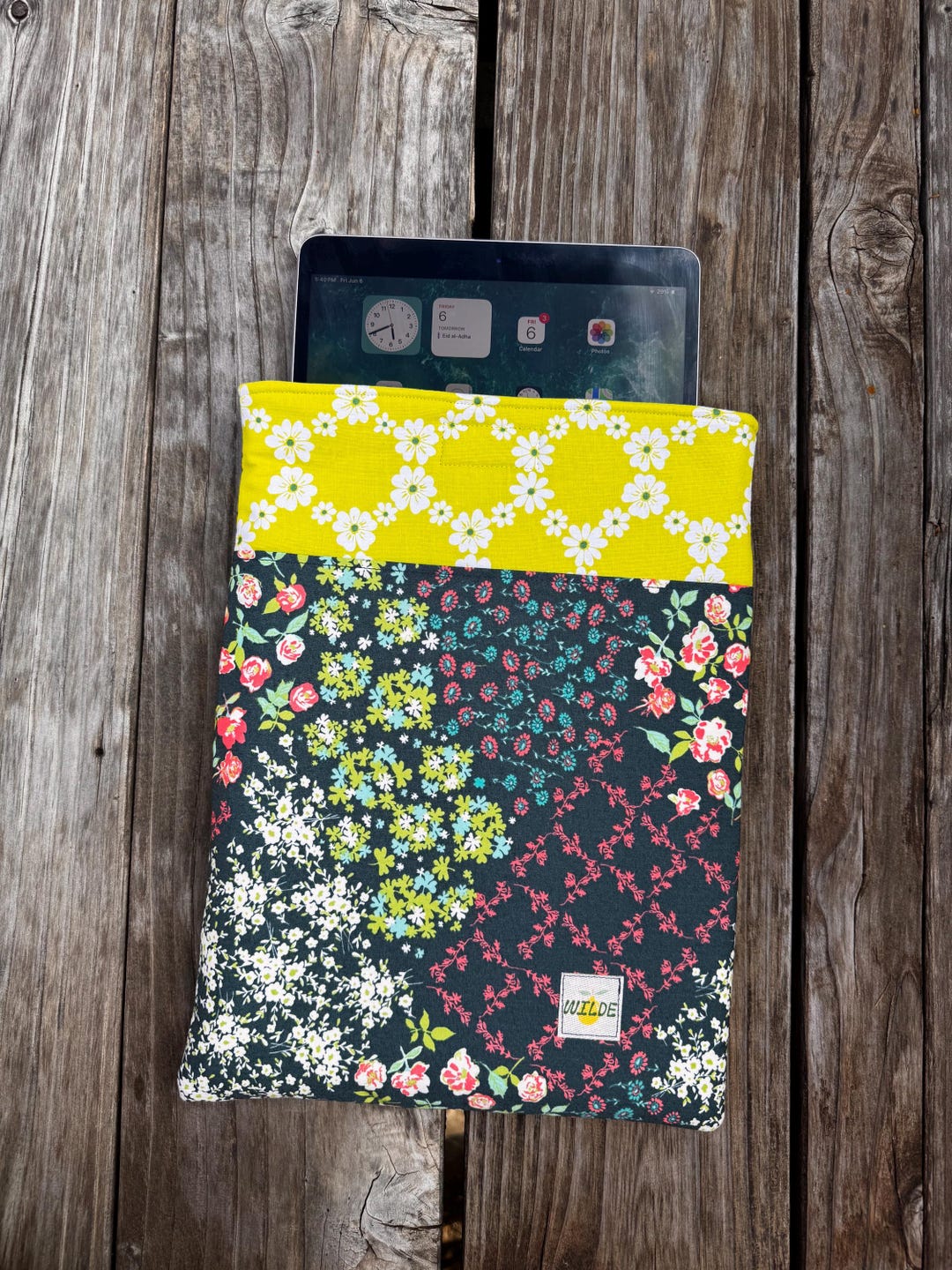 Large Book Sleeve / Book Cover / Book Pouch / Ereader Sleeve / iPad ...
