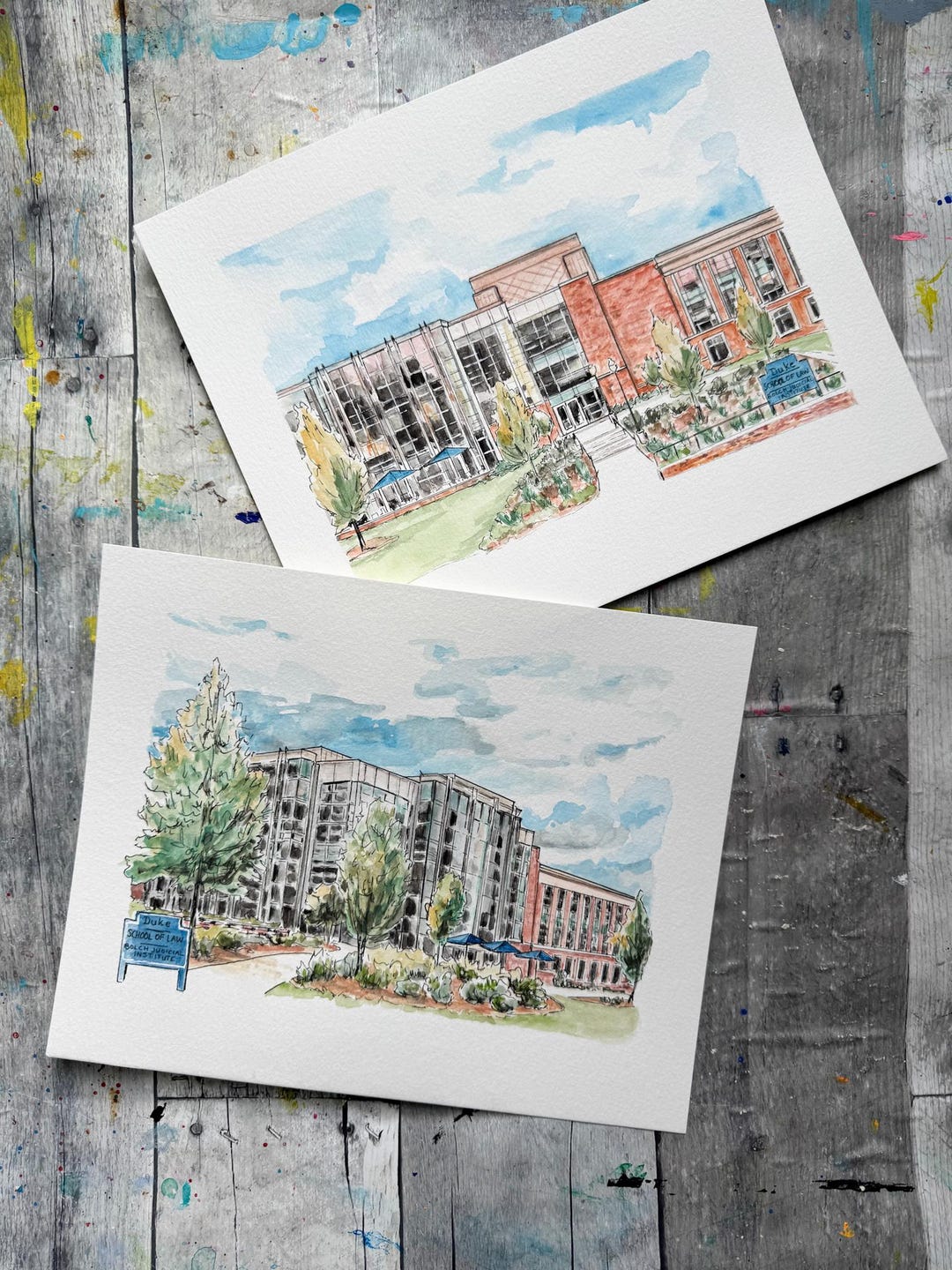 Duke School of Law Illustration Artwork Print Graduation Gift - Etsy