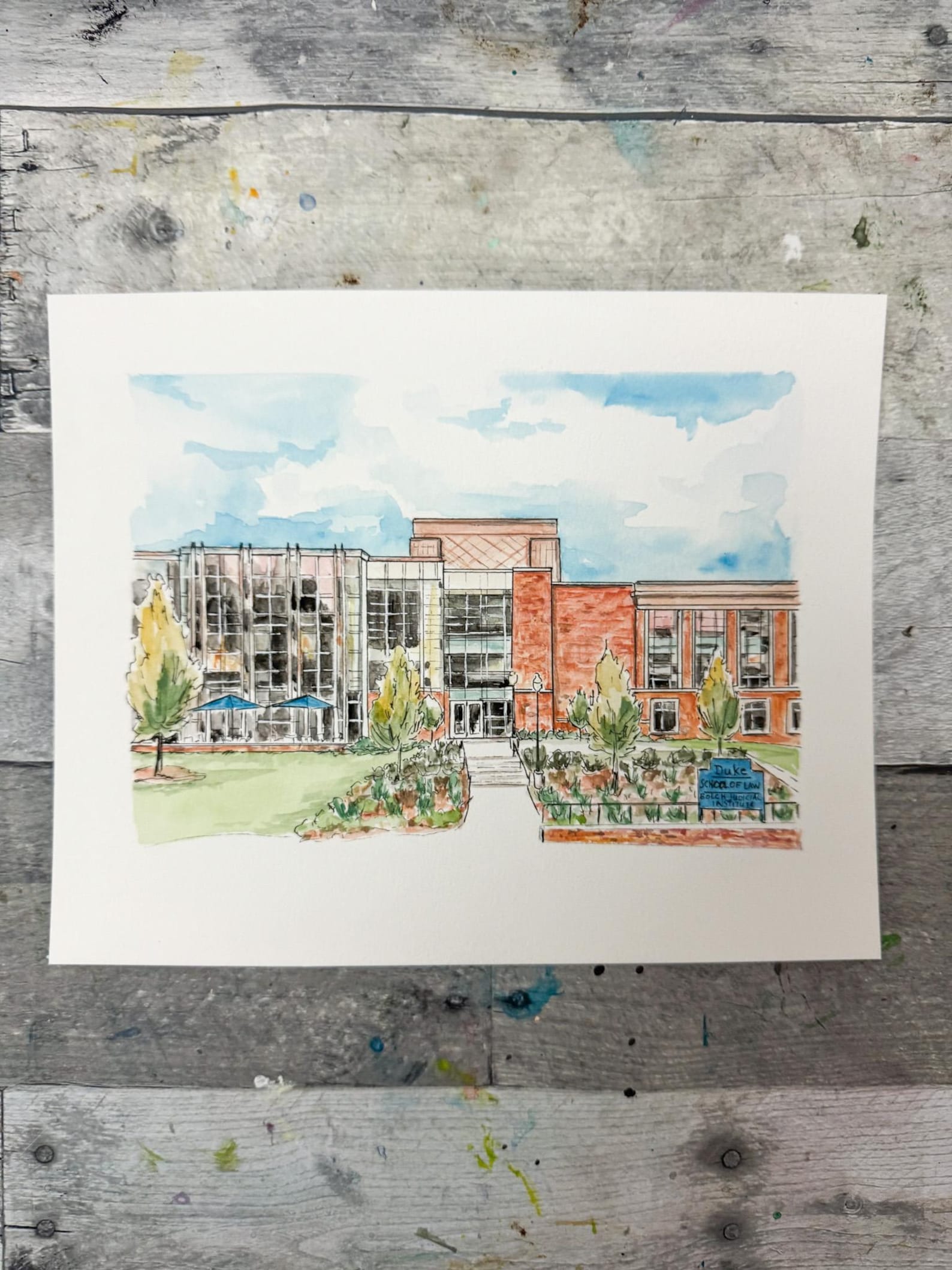 Duke School of Law Illustration Artwork Print Graduation Gift - Etsy
