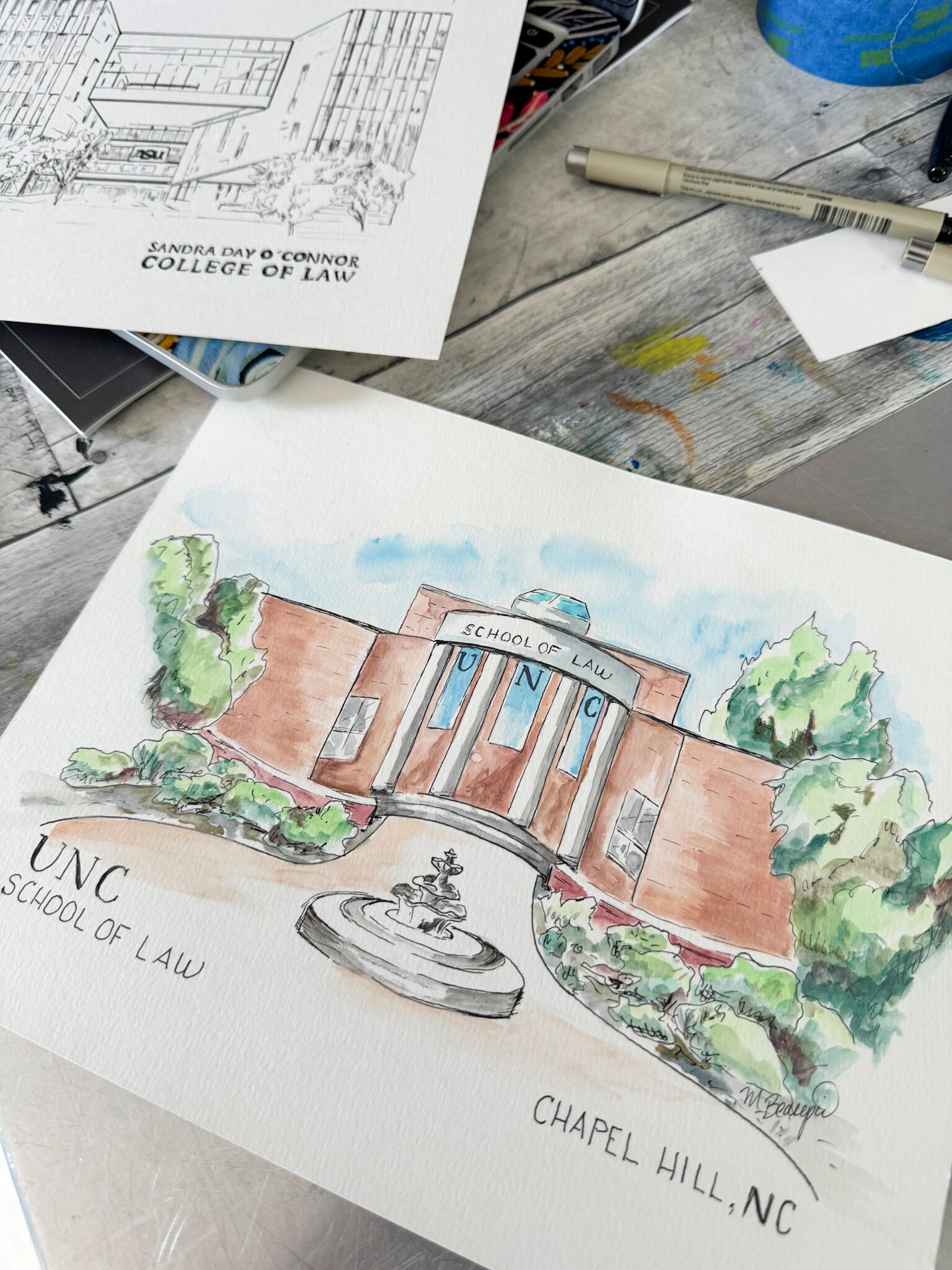 Custom Law School College Illustration Artwork Print Graduation Gift - Etsy