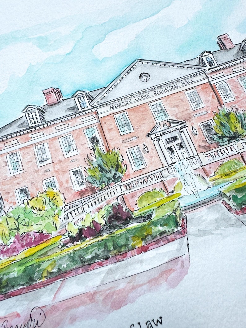 Samford University Cumberland School of Law Illustration Artwork Print ...