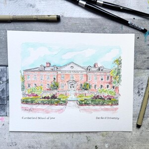 Samford University Cumberland School of Law Illustration Artwork Print ...