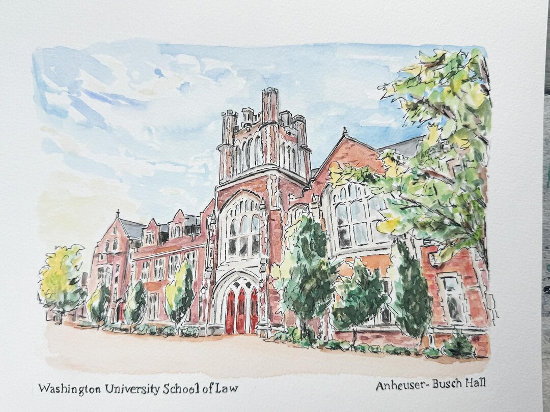 Washington University School of Law, Anheuser Busch Hall, Illustration ...