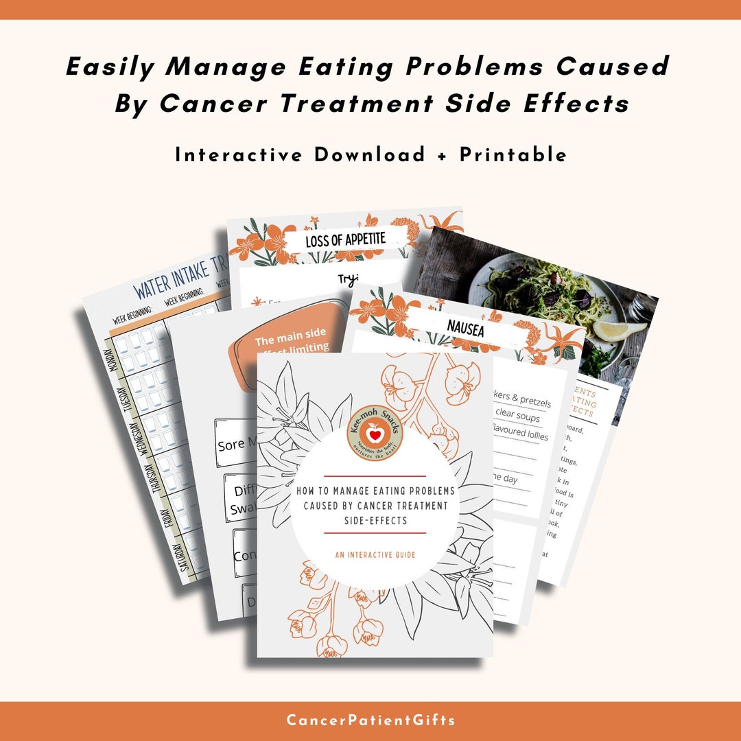Cancer Side Effects Tracker Digital Planner + Printable Version Tips ...