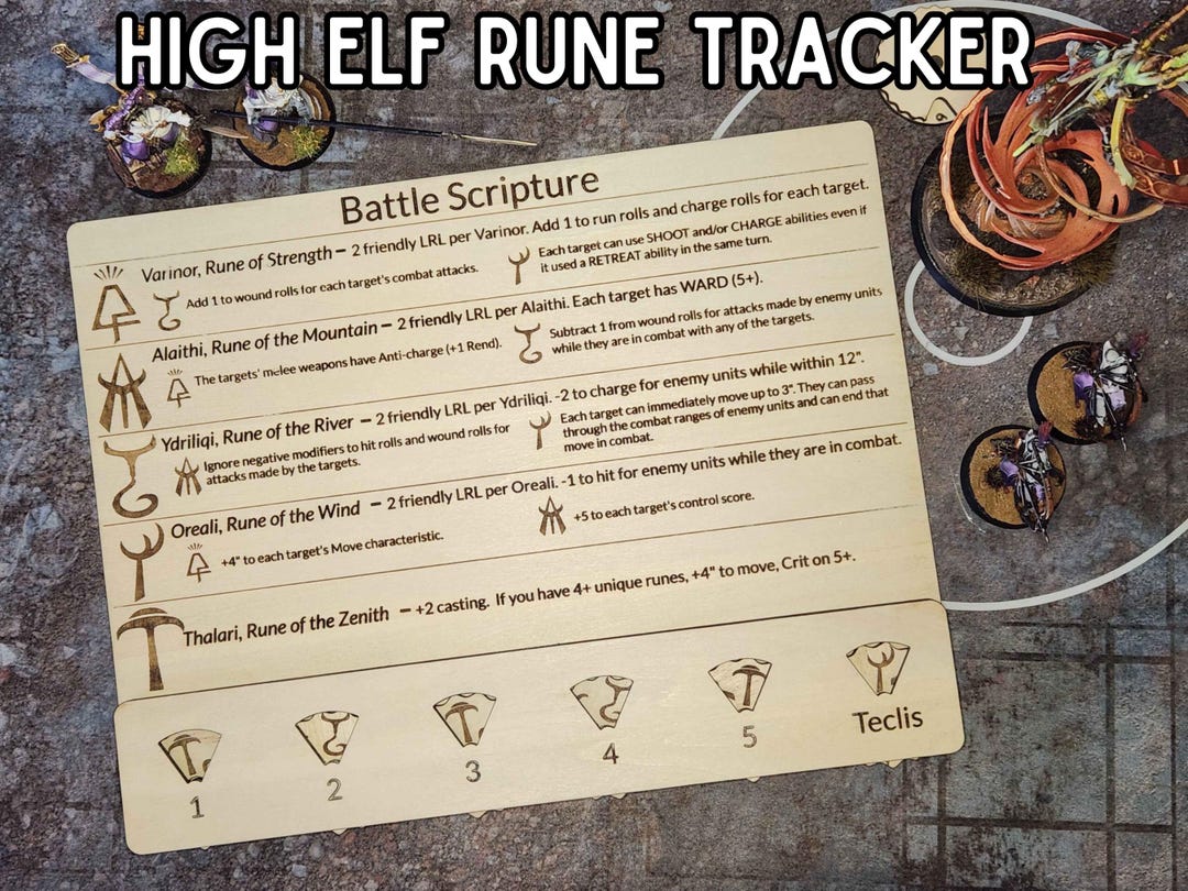 High Elf Rune Tracker - Etsy