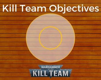 Kill Team 2 Inch Clear Objective Range Markers Set of 6 Thin and ...