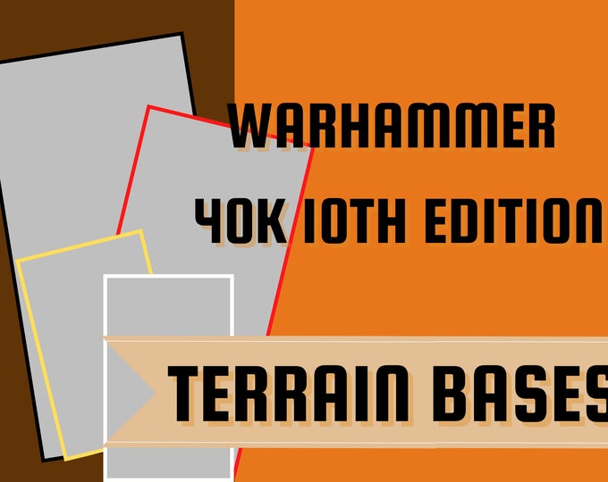 Warhammer 40k 10th Ed. Terrain Bases - Etsy