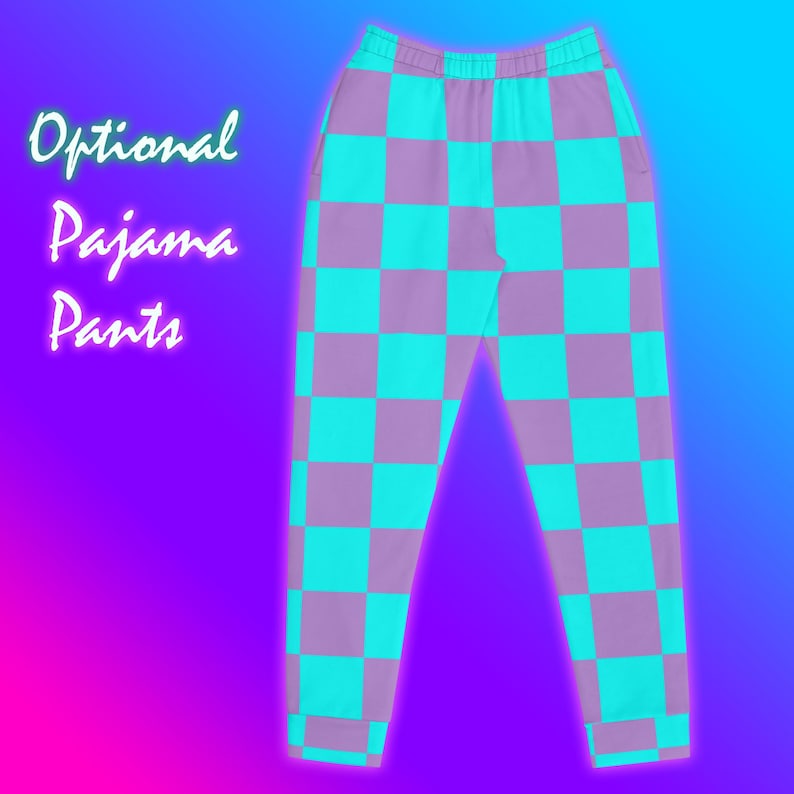 Checkered Neon and Denim "dove in Hawk's Clothing" SWEATZ Jacket by ...