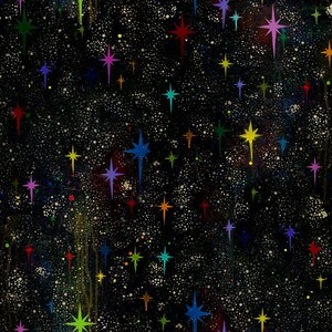 Starlight Quilting Fabric From Skylights by Sue Penn for Freespirit ...