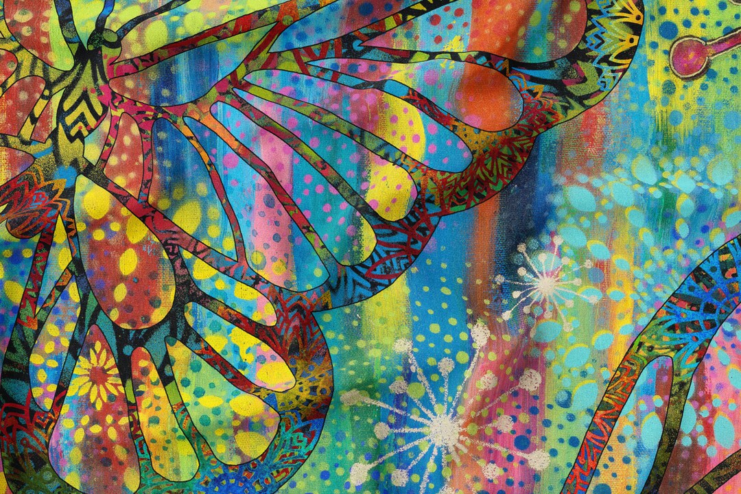 Butterfly Quilting Fabric From Butterfly Fields by Sue Penn Freespirit ...