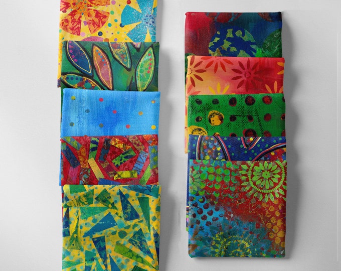 Paper Trees Fat Quarter Bundle by Sue Penn for Freespirit Fabrics 10 ...
