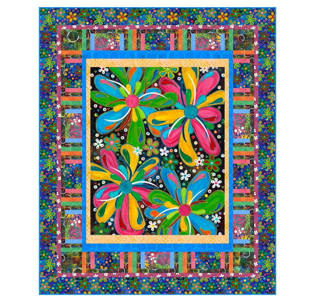 Soda Pop Quilt Kit by Sue Penn for Freespirit Fabric 56" X 68" - Etsy