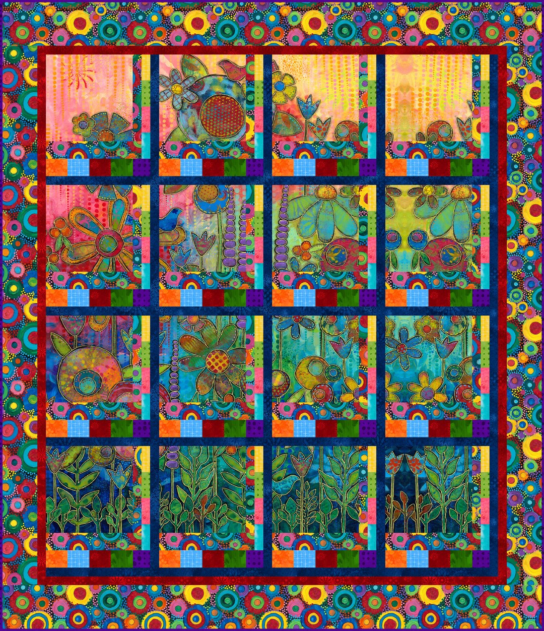 Checkered Path Quilt Kit by Sue Penn for Freespirit Fabric 64" X 72" - Etsy