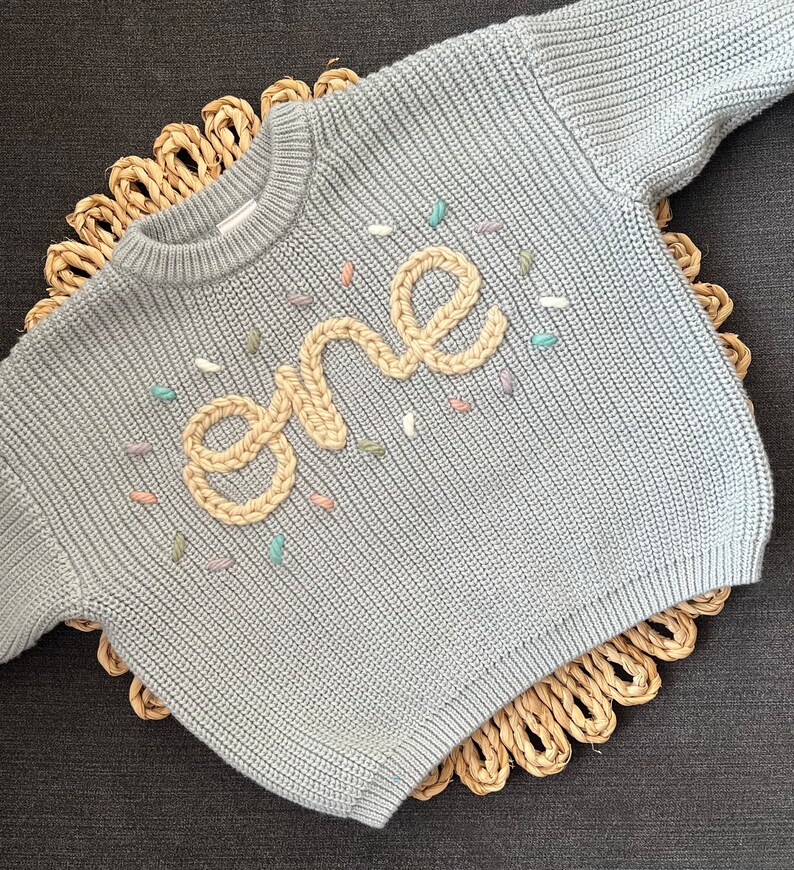Custom Oversized Sprinkles Baby First Birthday Sweater - Etsy
