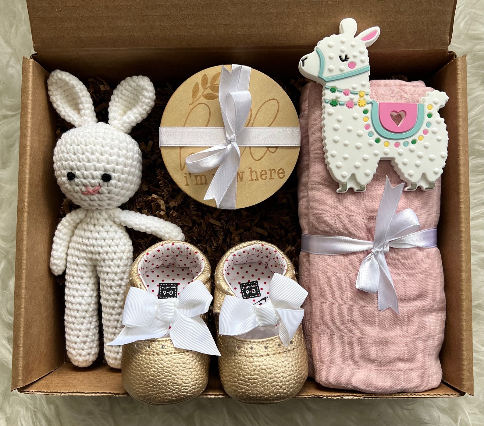New Baby Gift Set Box Welcome Baby Girl Gift Set Baby Shower - Etsy