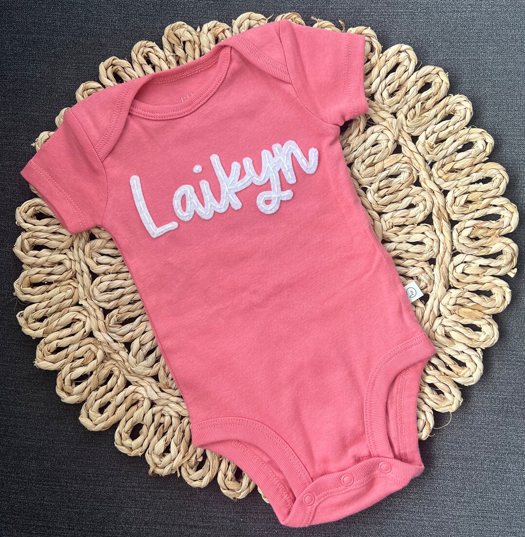 Baby Shower Gift, Custom Baby Name Body Suits, Personalized Baby Top ...