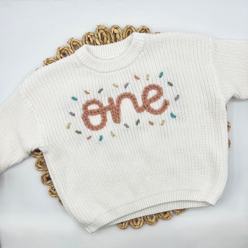 Custom Oversized Sprinkles Baby First Birthday Sweater - Etsy