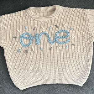 Custom Oversized Sprinkles Baby First Birthday Sweater - Etsy