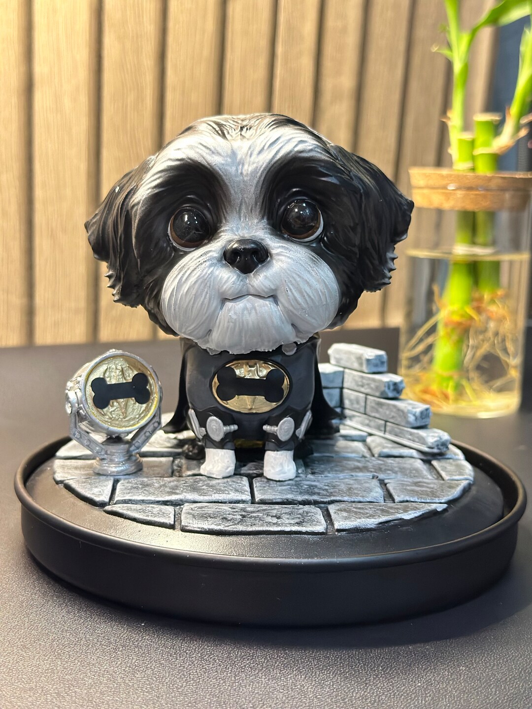 Custom Superhero Dog Diorama - Personalized 3d-printed Pet Sculpture ...