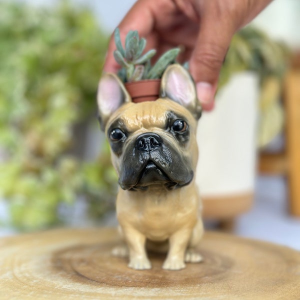 Bulldog Planter - Etsy