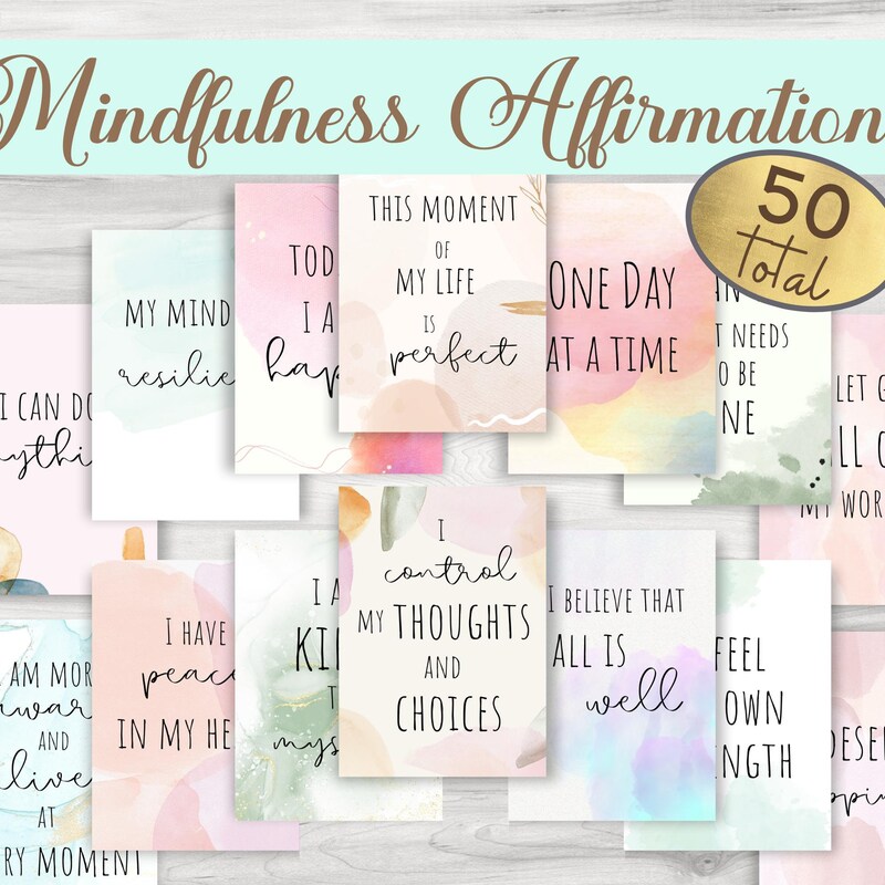 Affirmations for Meditation - Etsy