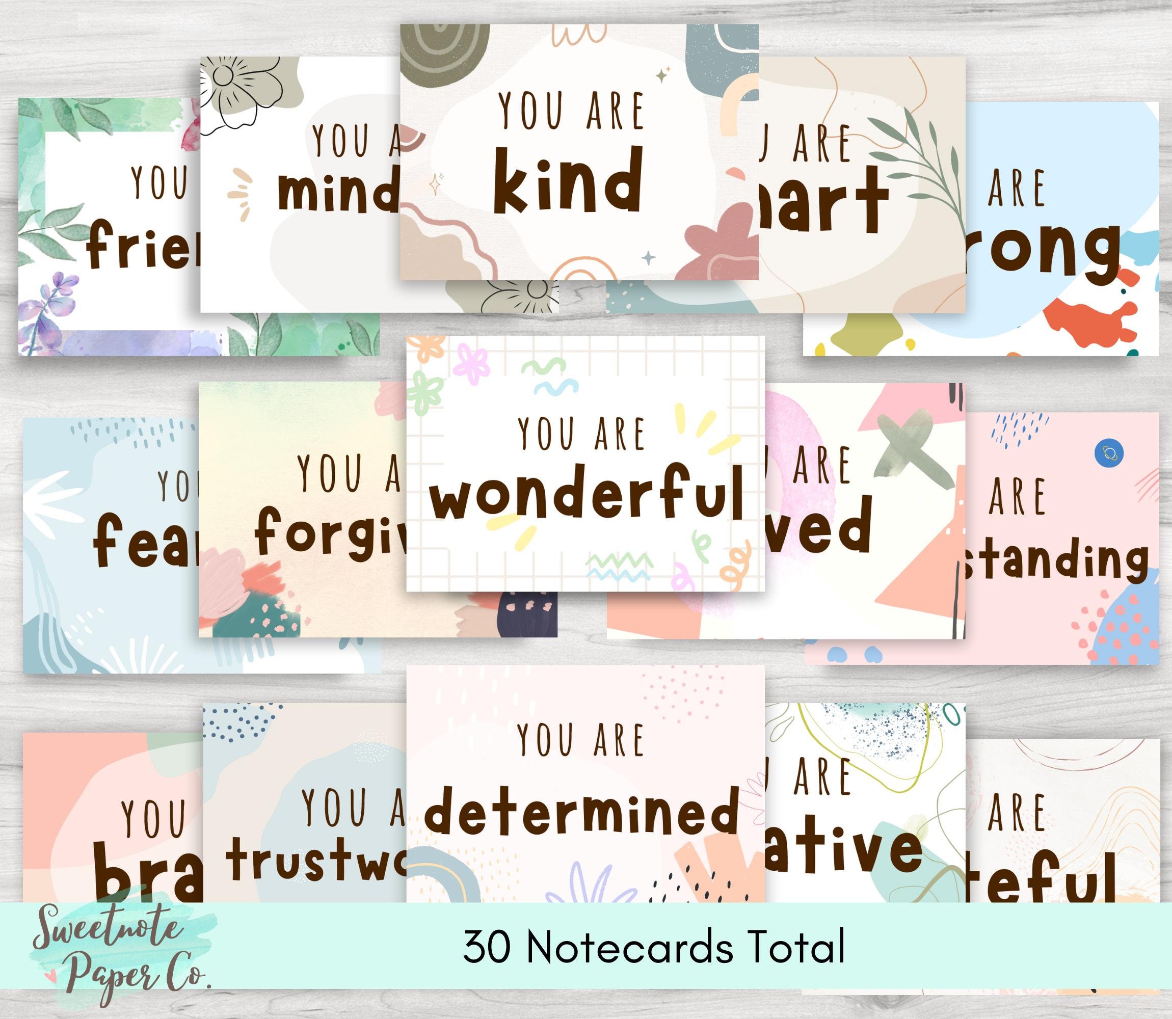 Printable Positive Affirmation Cards for Kids - Etsy