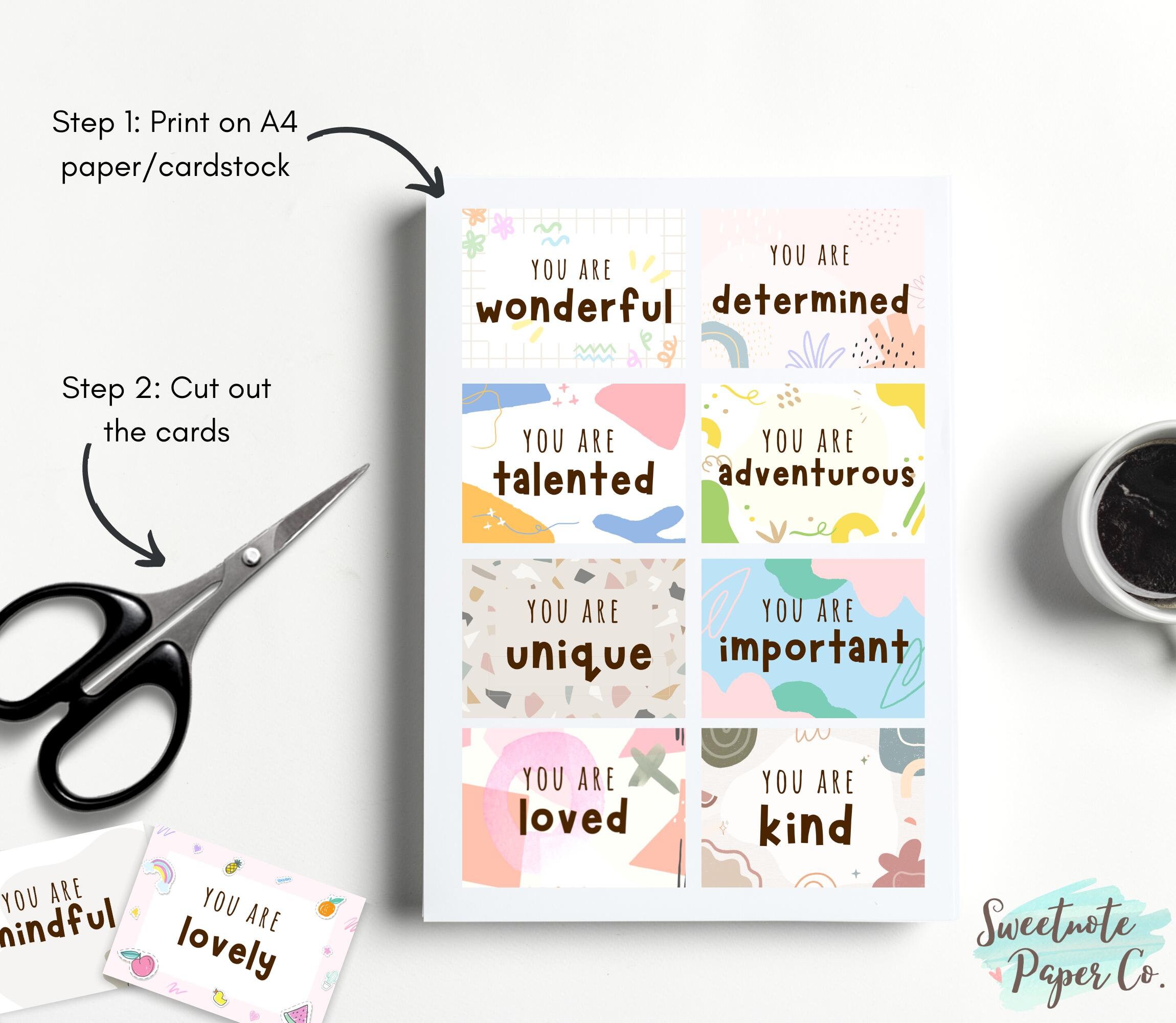 Printable Positive Affirmation Cards for Kids - Etsy