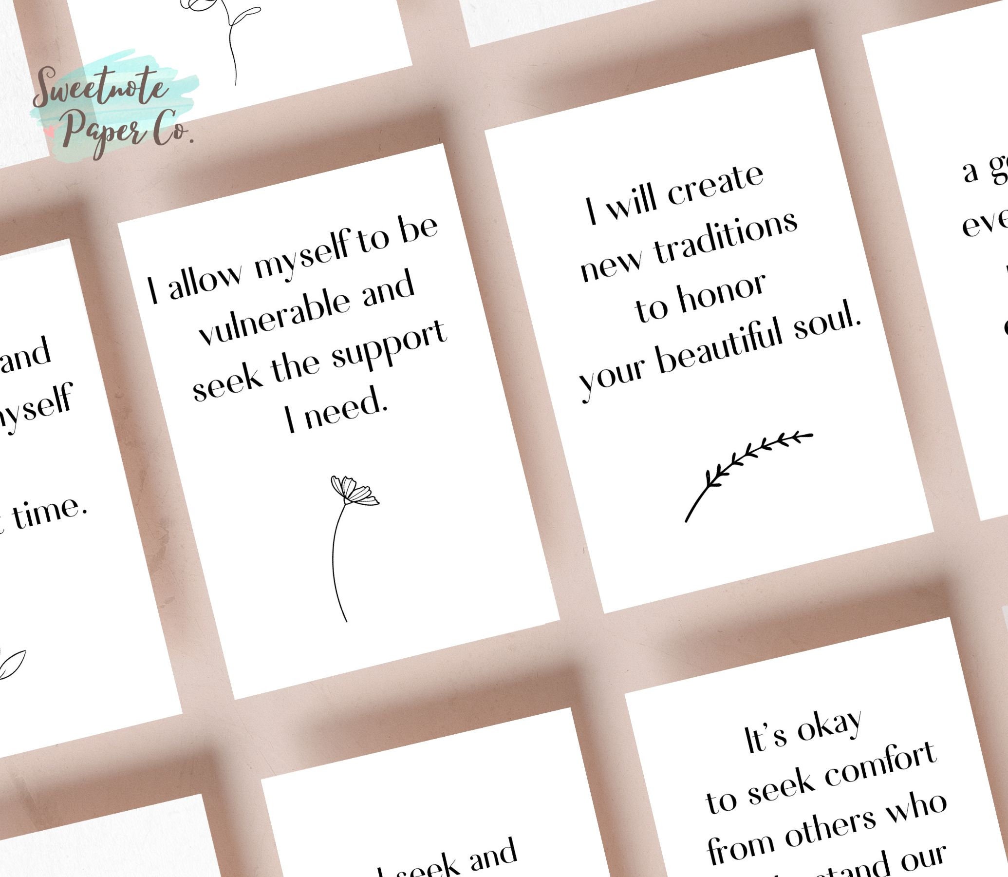 Printable Affirmation Cards for Grieving Parents | Loss of Child ...