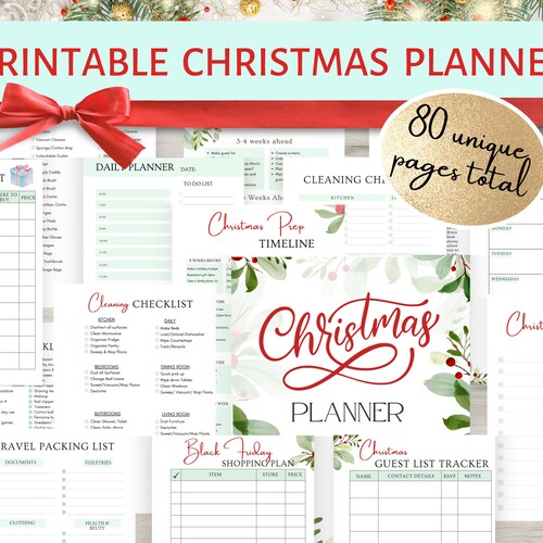 Christmas Planner Printable Holiday Planner Downloadable - Etsy