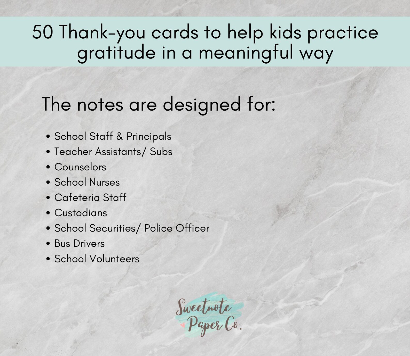 Printable School-staff Thank You Cards | Appreciation Cards for School ...