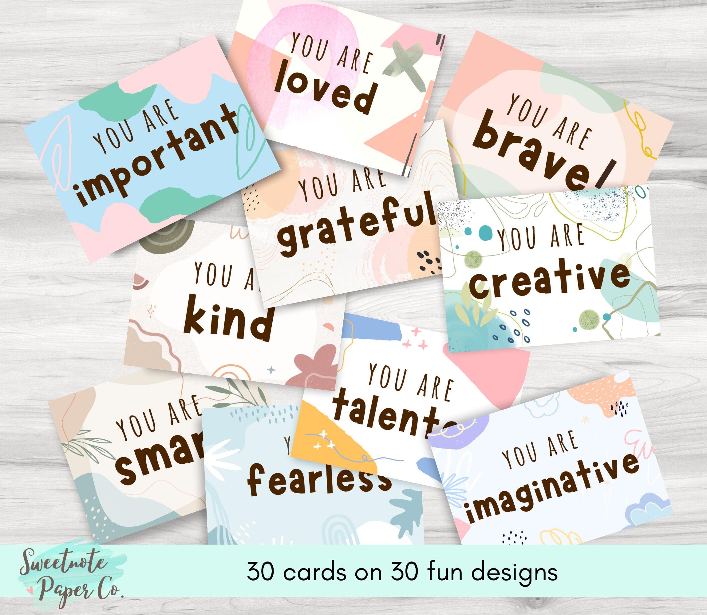 Printable Positive Affirmation Cards for Kids - Etsy